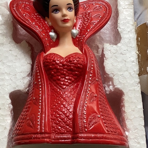 Barbie | Accents | Barbie Queen Of Hearts Bob Mackie Rare Vase | Poshmark